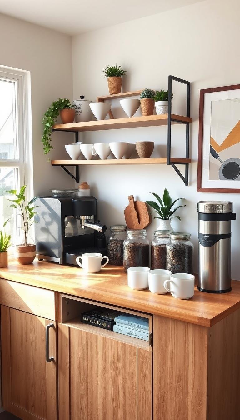 How to Create a DIY Coffee Bar in a Small Space