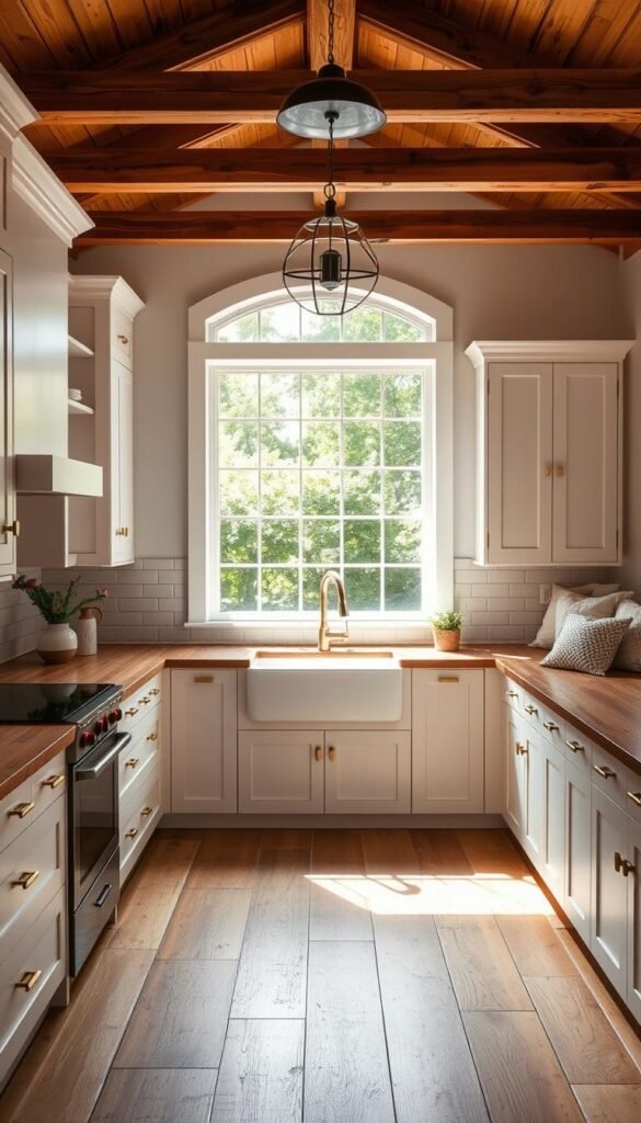10 Farmhouse Kitchen Makeover Ideas Without Replacing Cabinets