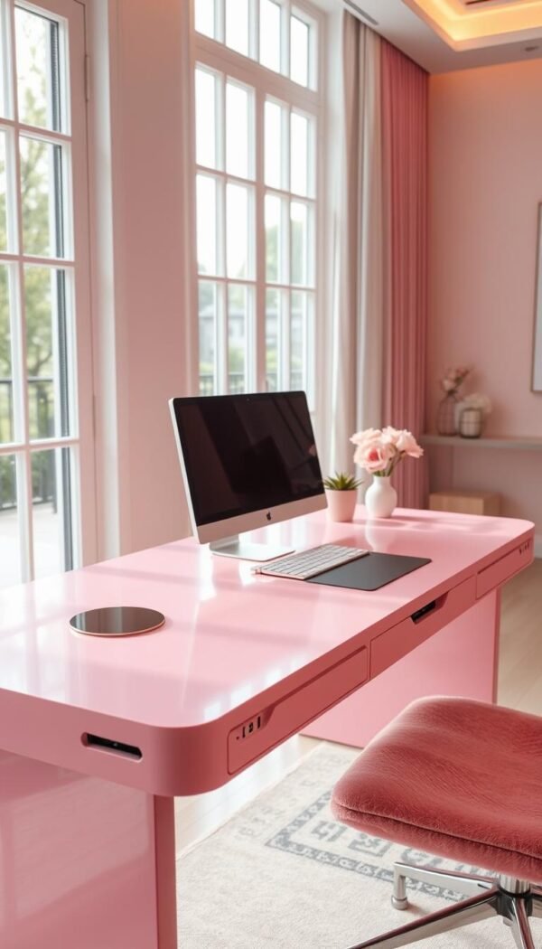 15 Chic Pink Desk Aesthetic Ideas for Workspaces