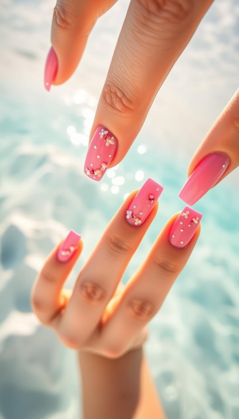 25 Stunning Pink Summer Nail Ideas - Easy To Make